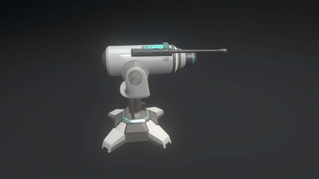 Turret - 3D model by CHA (@cgim) [e620ccb] - Sketchfab