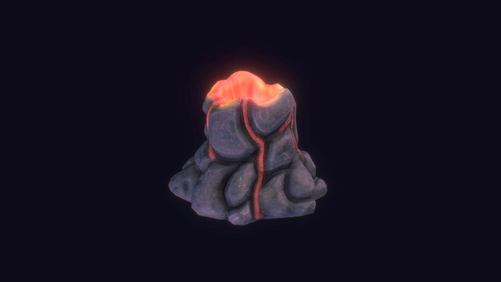 Volcano - 3D model by joudni [e621efe] - Sketchfab