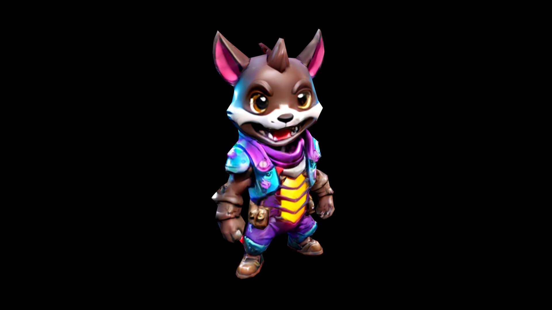 The title is "An Angry Mech Axolotl" and the vis - Download Free 3D ...