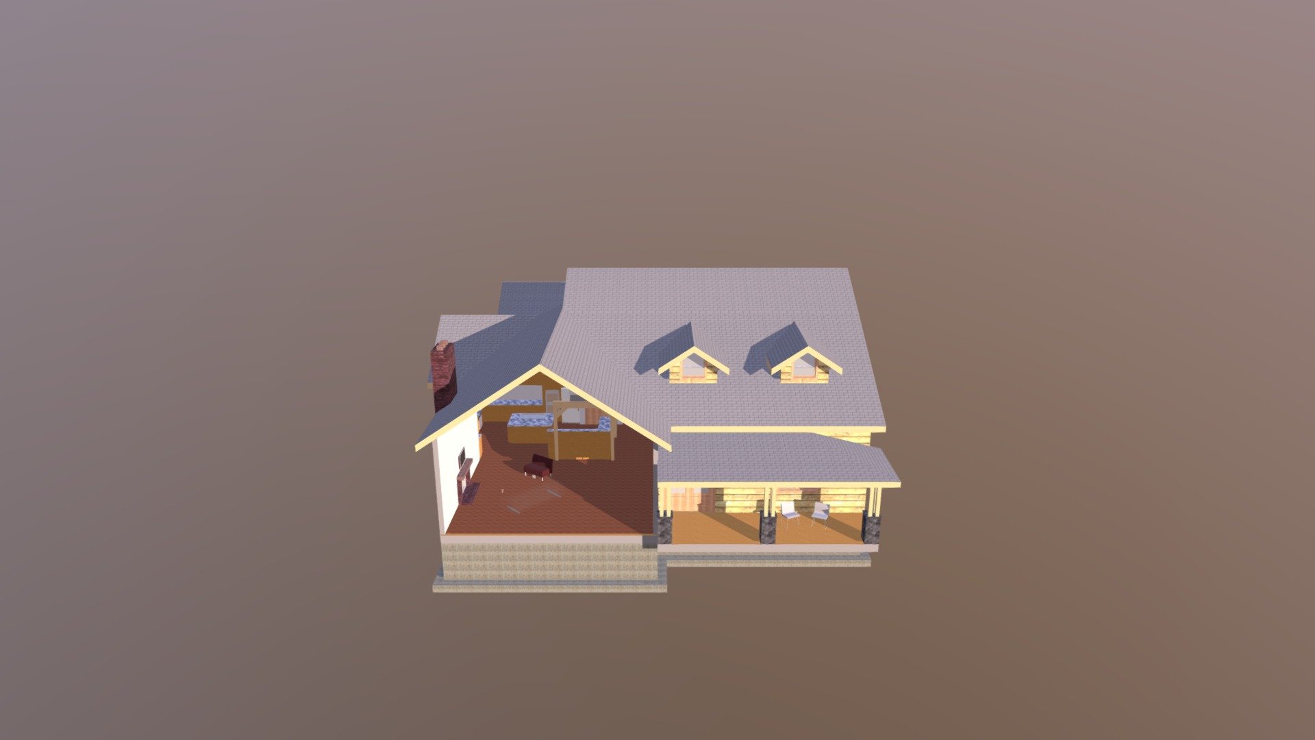 Mountaintop Lodge - 3D model by rewt127 [e622bd4] - Sketchfab
