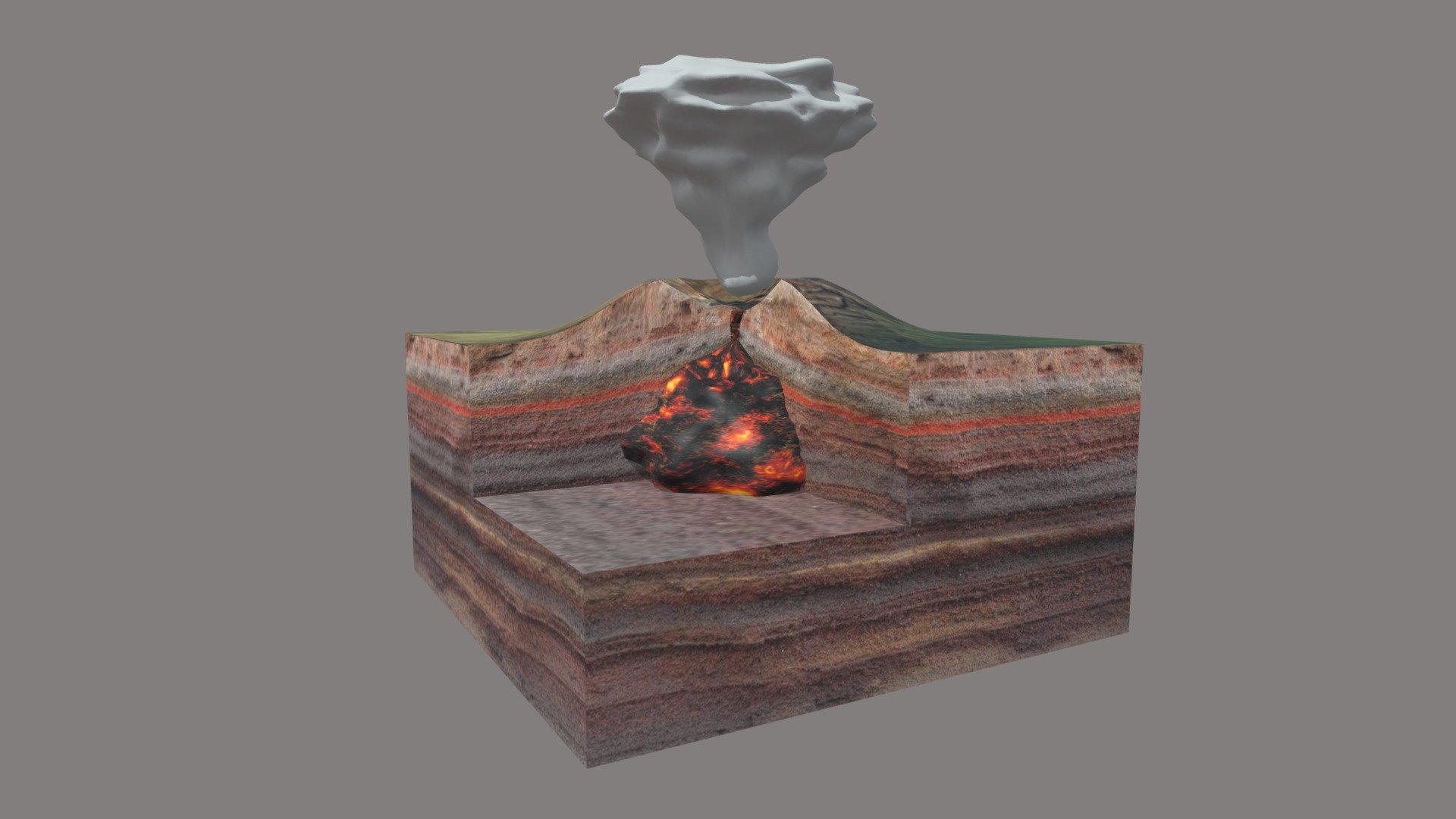 GUNUNGAPI MAAR - Download Free 3D model by Ipay [e622eab] - Sketchfab