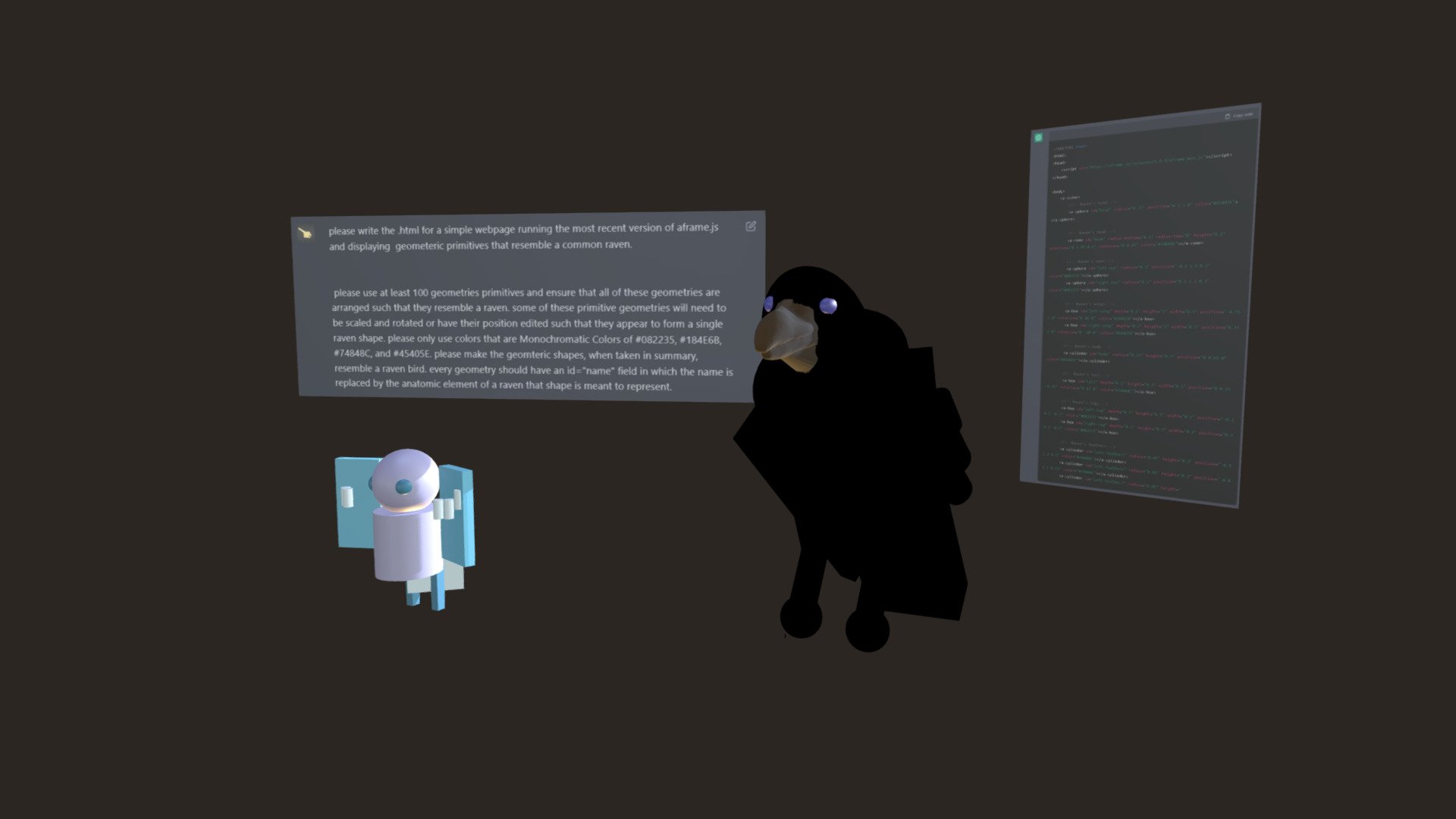 chatGPT designs a Raven (December 2022 attempt) - 3D model by MTR Magic ...