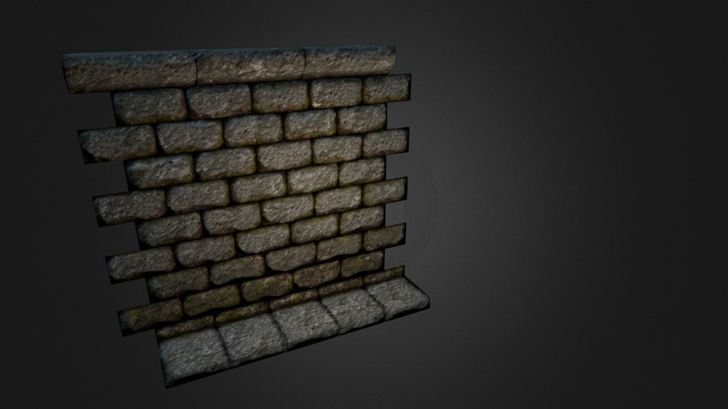 Modular dungeon wall - 3D model by cosmozombiez [e625e37] - Sketchfab