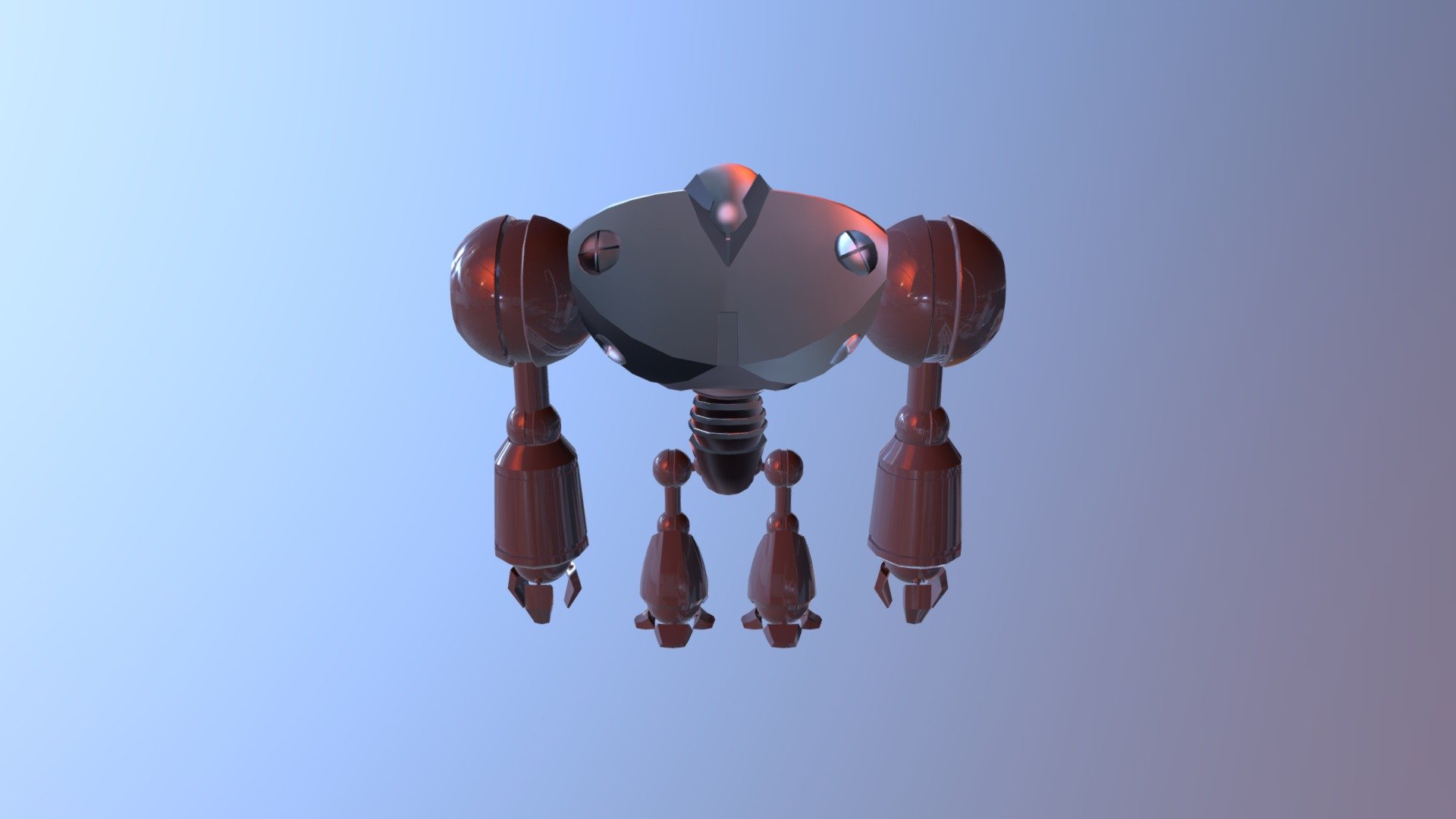 Textured Robot - 3D model by LLoveland [e628e55] - Sketchfab