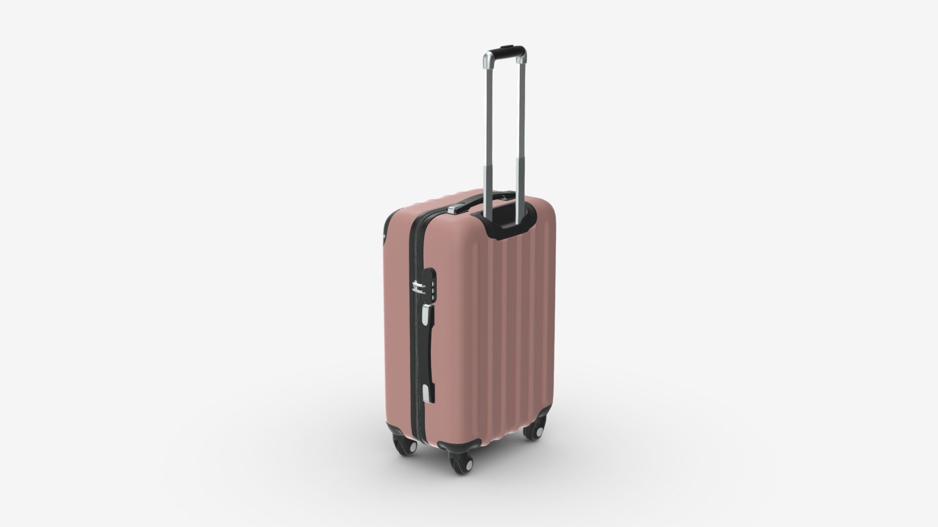 Suitcase hardshell medium on wheels - Buy Royalty Free 3D model by ...