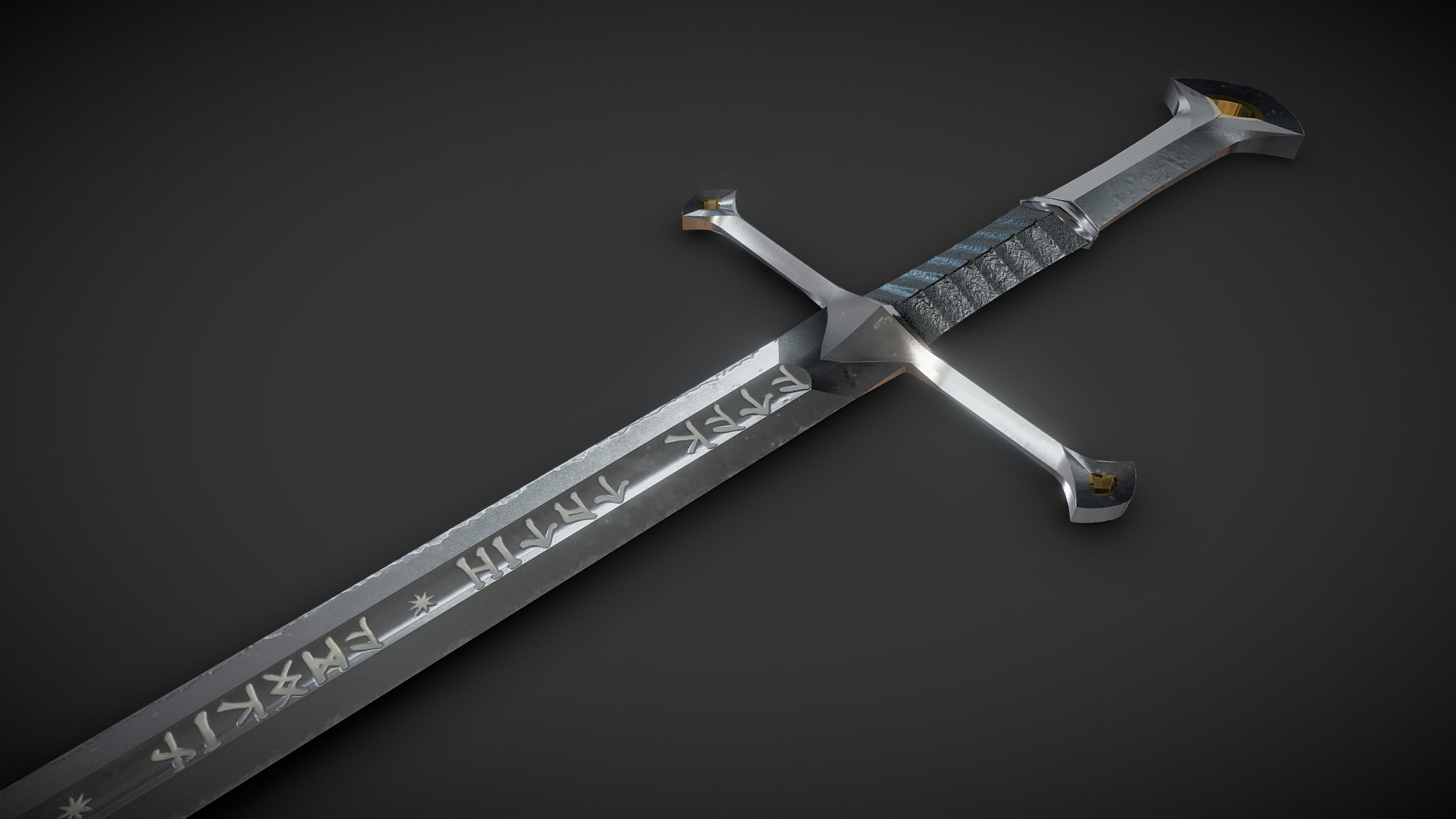 Narsil / Anduril LowPoly - Buy Royalty Free 3D model by Joan LP ...