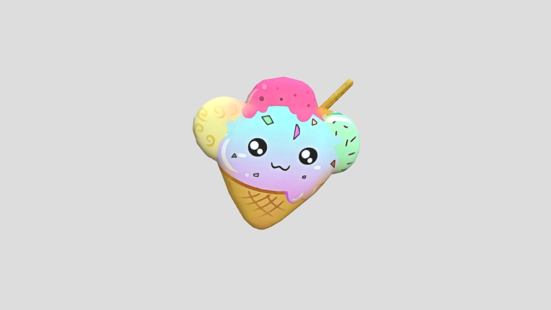 Ice Cream - Download Free 3D model by angeloctaviaaa [e62ef62] - Sketchfab