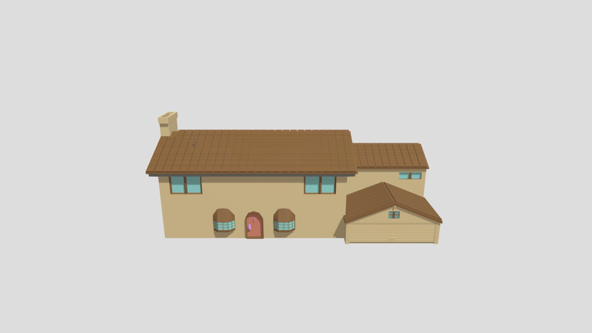 The Simpson's House - Download Free 3D model by Saifeldin_Mohamed_Farid ...