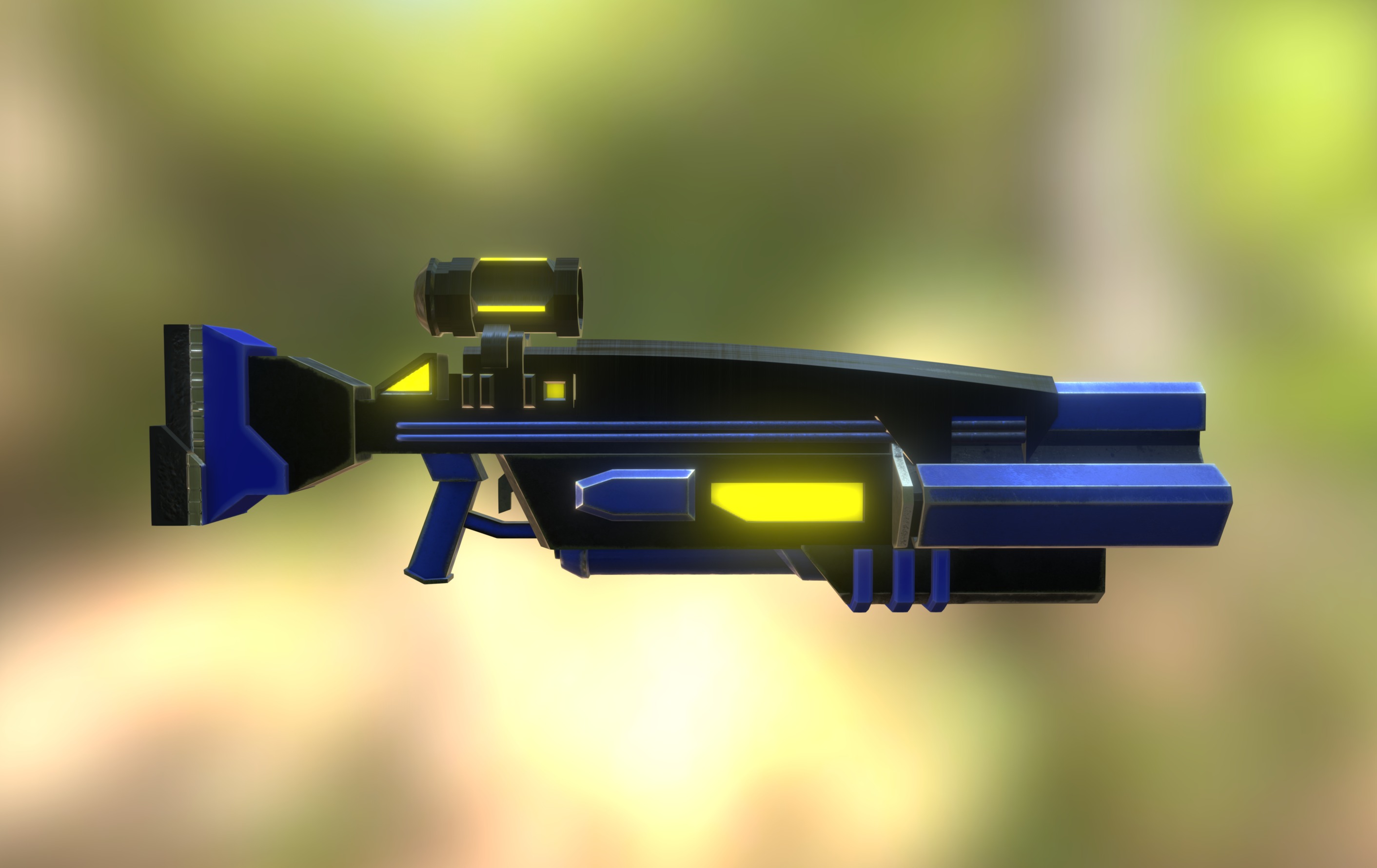 Sci-Fi Gun - Download Free 3D model by azzajess [e632ff8] - Sketchfab