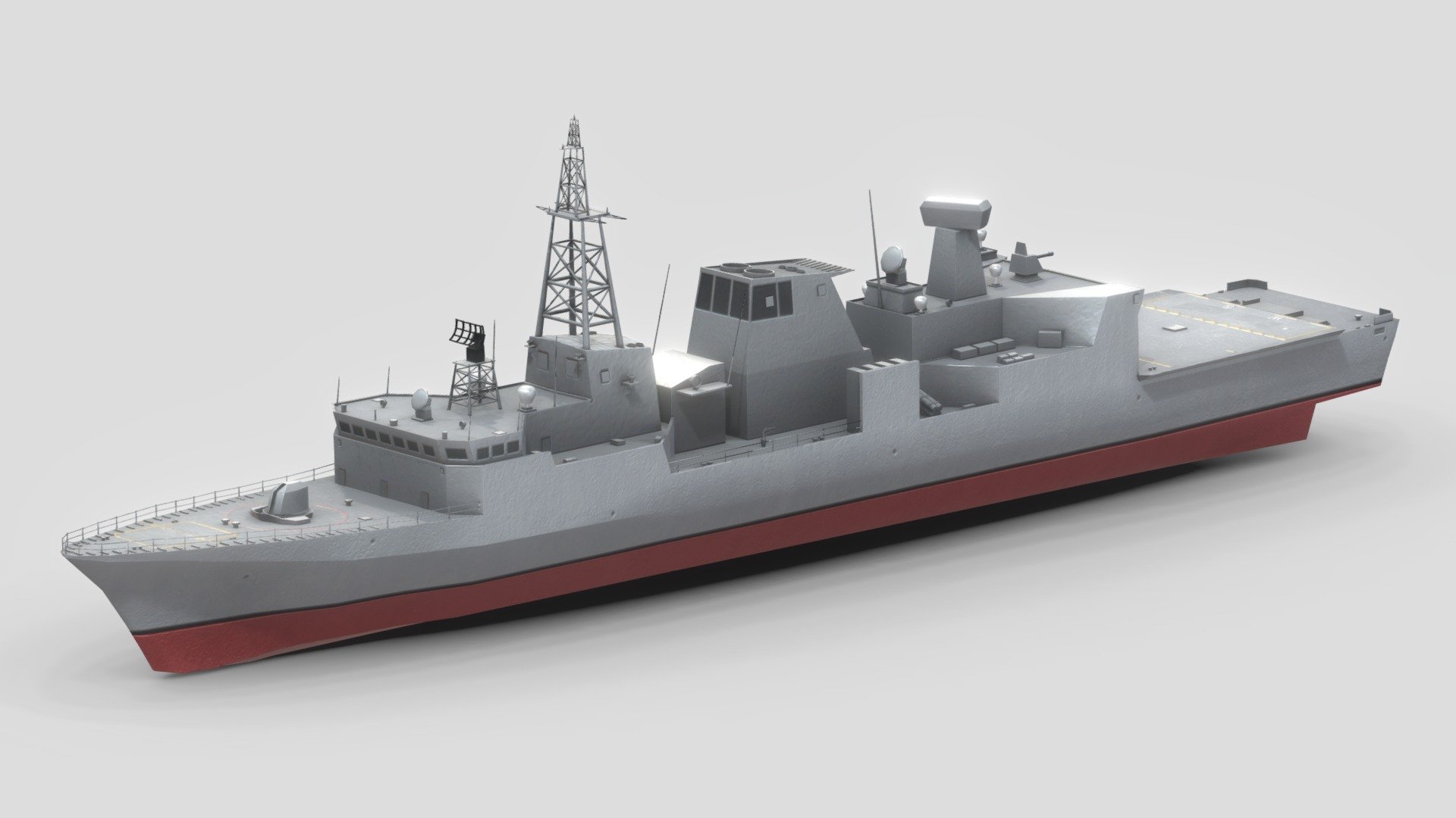 HMCS Halifax FFH-330 Class Frigate - Download Free 3D model by Muhamad ...