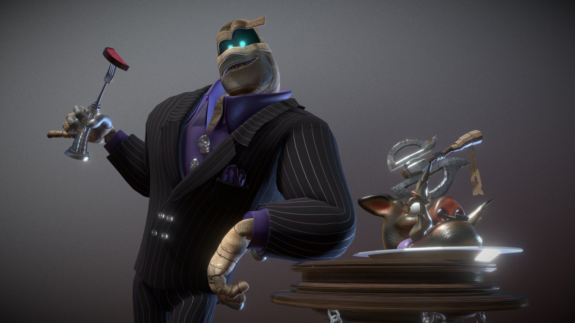 Mummy Preston - 3D model by Renato Correa (@renatocorrea) [e634907 ...