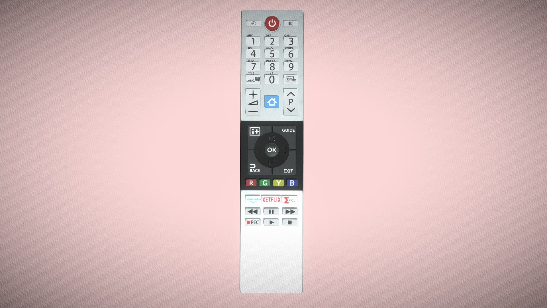 Generic Unbranded Modern TV Remote - Download Free 3D model by sandeia ...