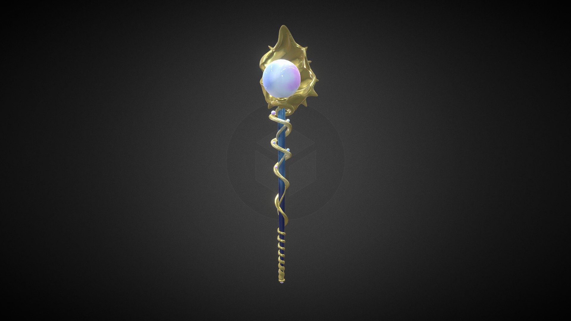 Shell Staff - 3D model by Mathilde Ånonli Klemetsen (@mattie02 ...
