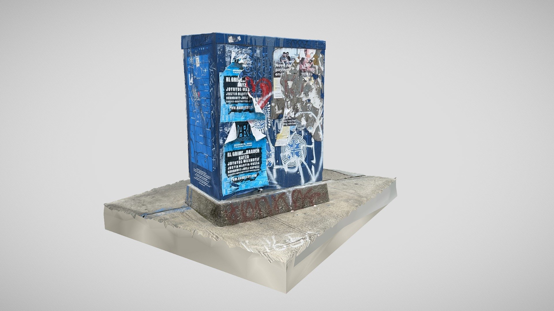 Utility box - Seattle street - 3D model by Reo Creative Scanning ...