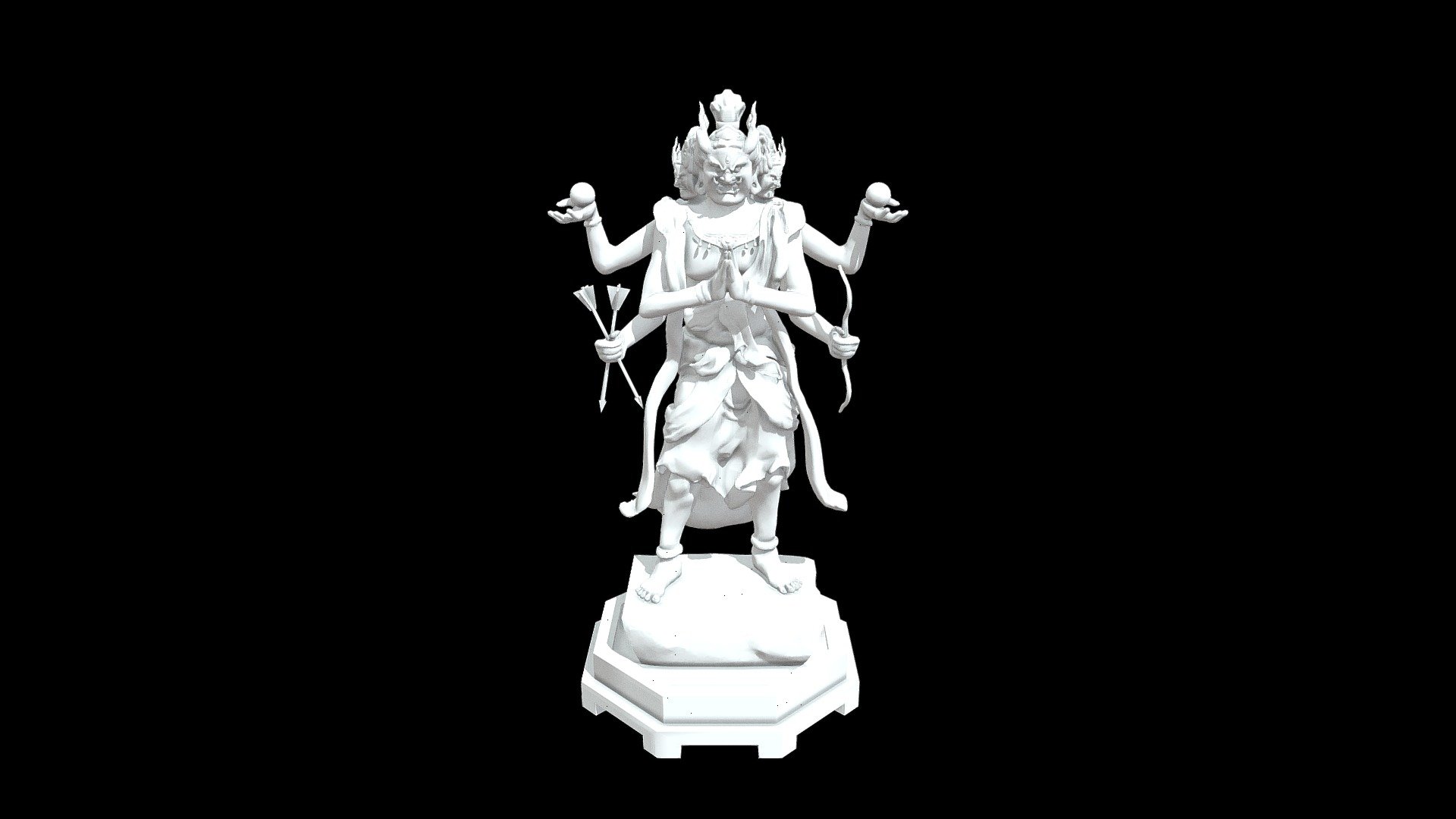 Ashura / 阿修羅 - 3D model by landosay [e63b8ea] - Sketchfab