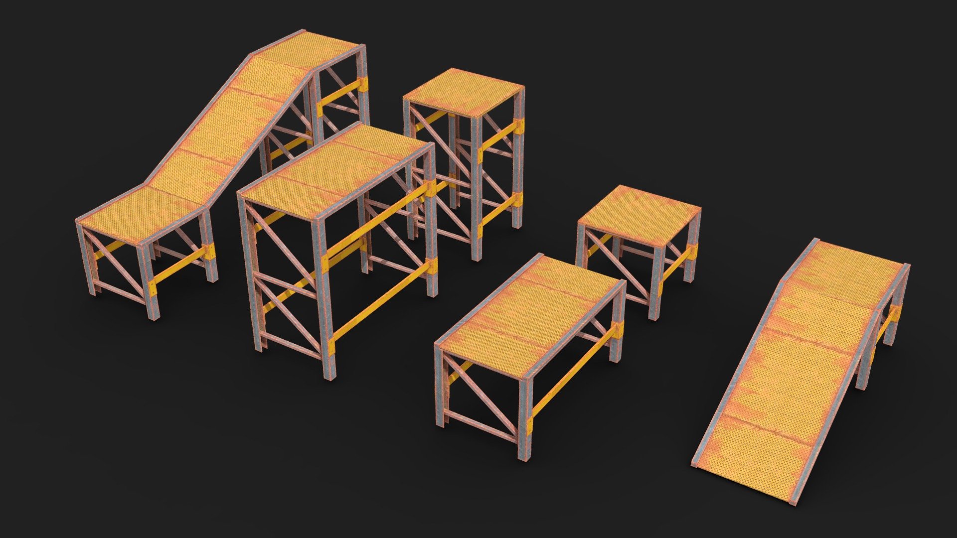 Pallet Racking Staircase - Download Free 3D model by YadroGames ...