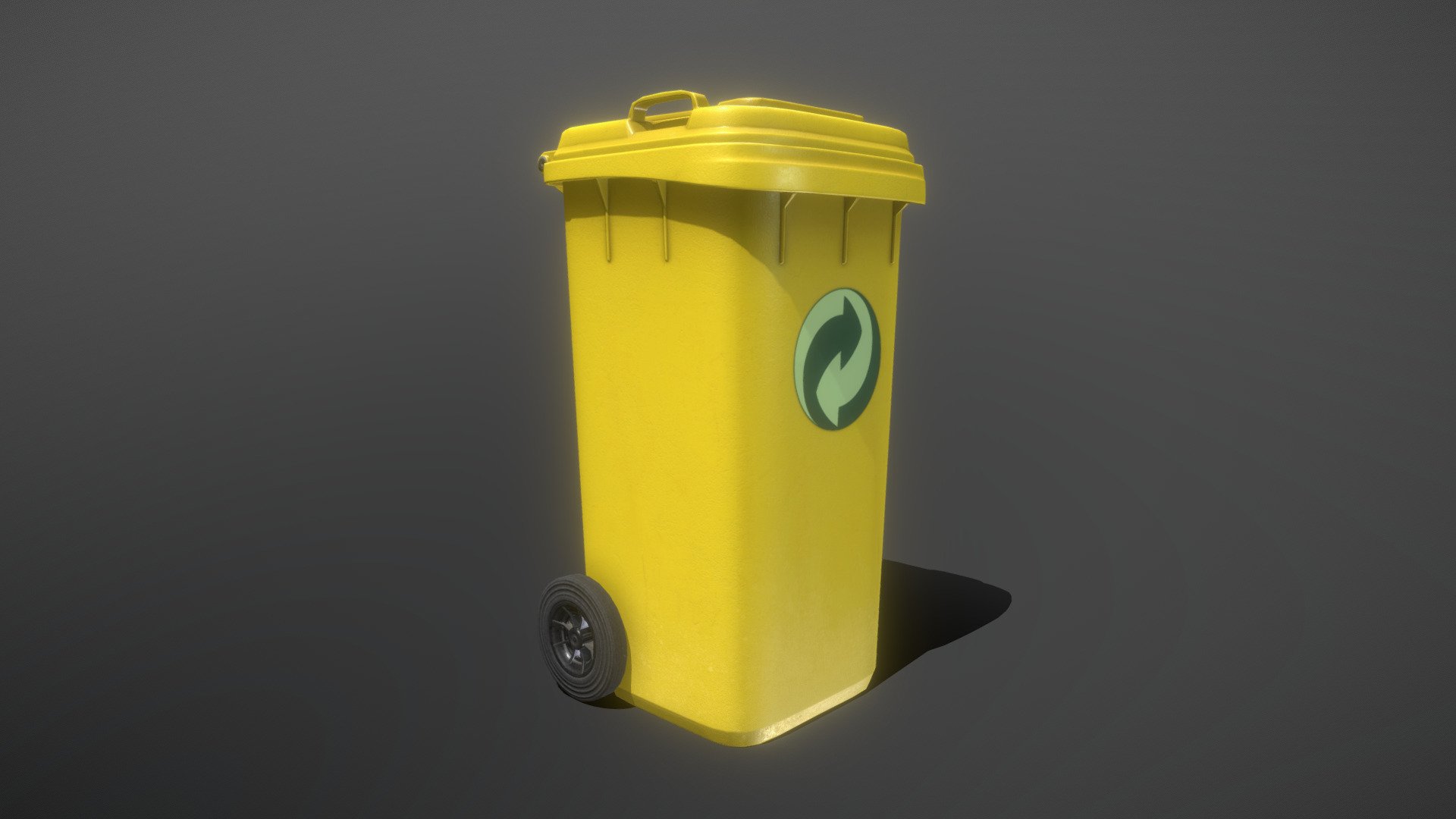 Yellow Bin 120L Rigged (Low-Poly-Version) - Buy Royalty Free 3D model ...