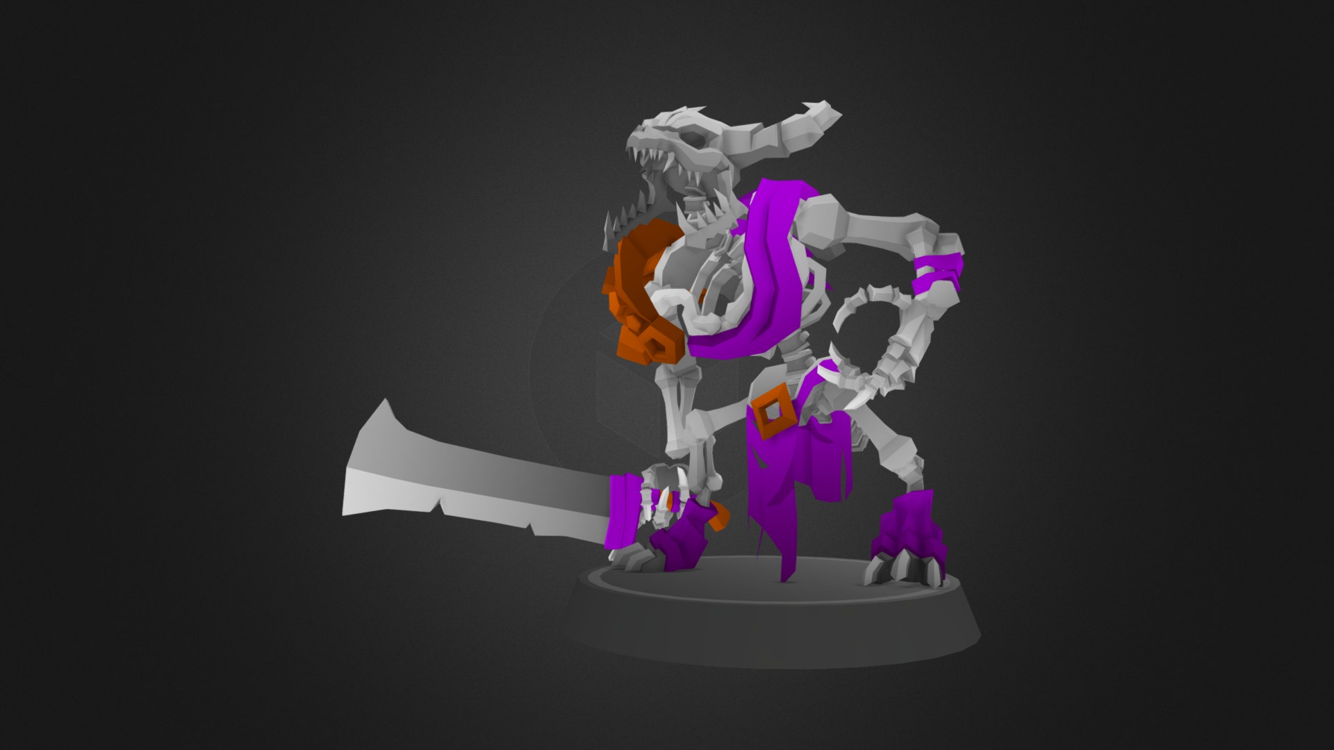 Skeleton monster - 3D model by Handicapitator [e641346] - Sketchfab