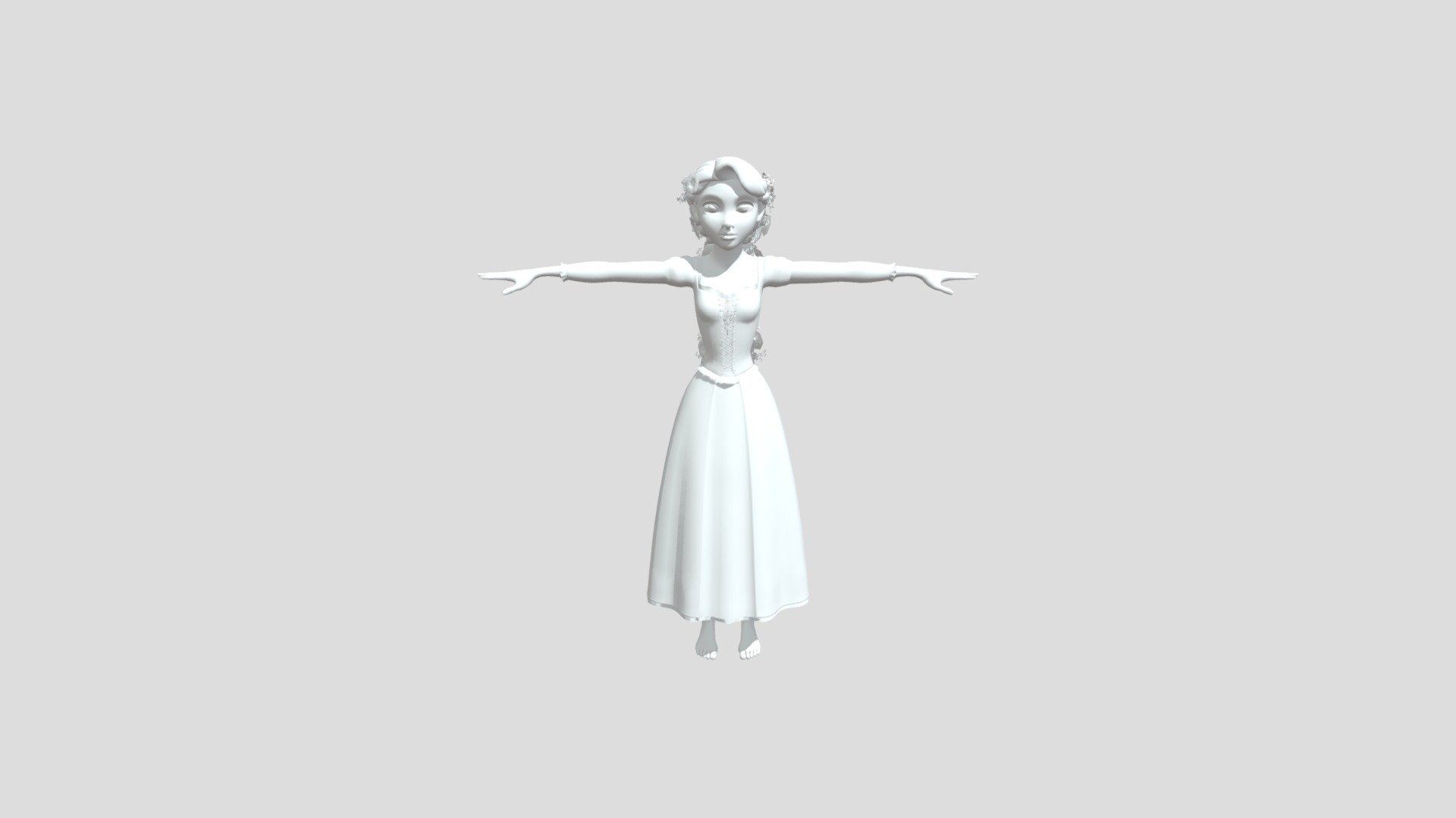 rapunzel braid kh3 by rotteneyed - Download Free 3D model by Foxy ...