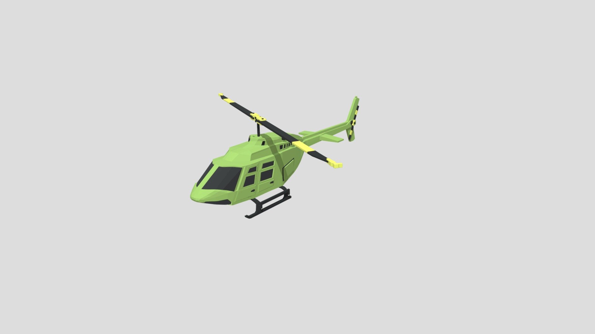Low Poly Helicopter - 3D model by ashley.gamble [e644094] - Sketchfab
