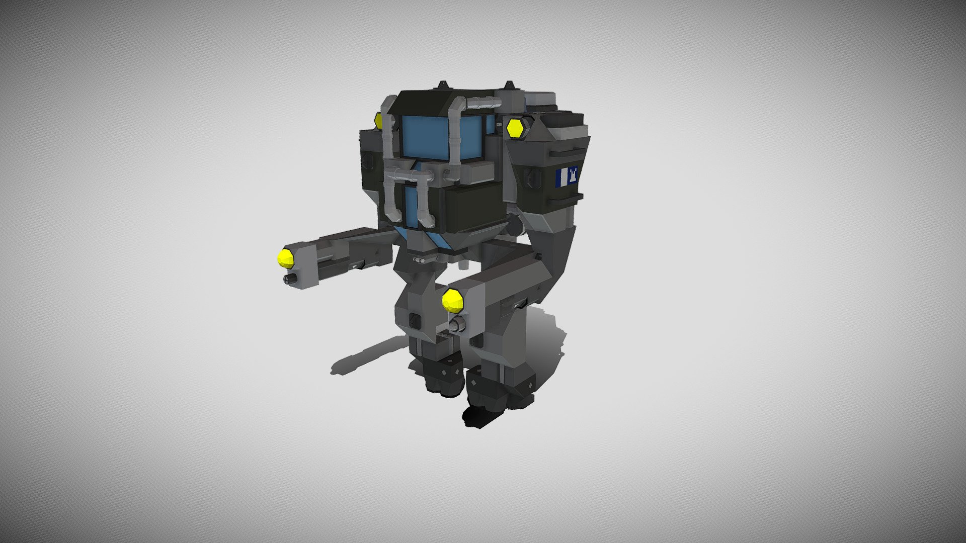U-01 Strider Mech - Download Free 3D model by WH1T3_No1SE ...