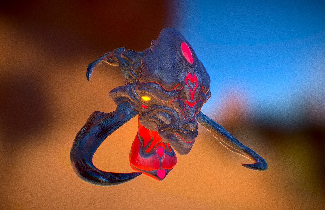 Horned Alien WIP - 3D model by steveteeps [e644de1] - Sketchfab