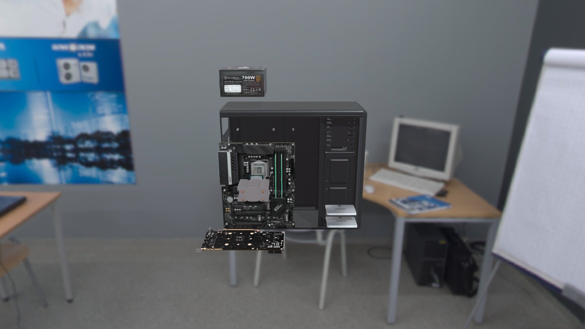 Personal computer disassembled - 3D model by NeckWrong.novikov [e644df2 ...