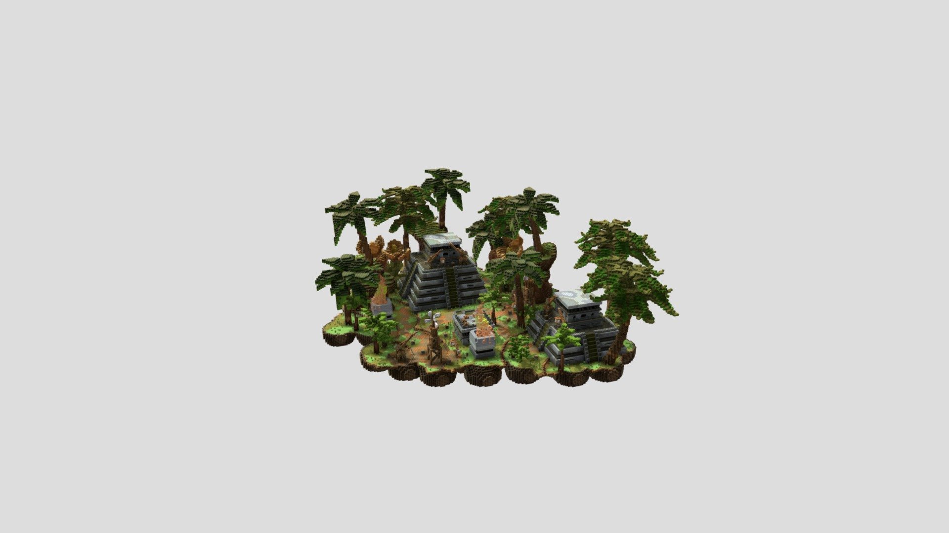 Coconut Trees Island - 200x200 - 3D model by Senior Studios ...