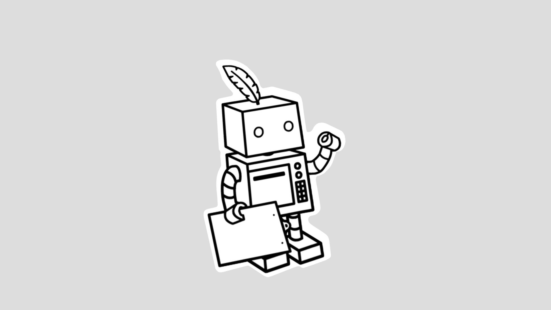 Quillbot Sticker - Download Free 3D model by Jaybot (@saternius ...