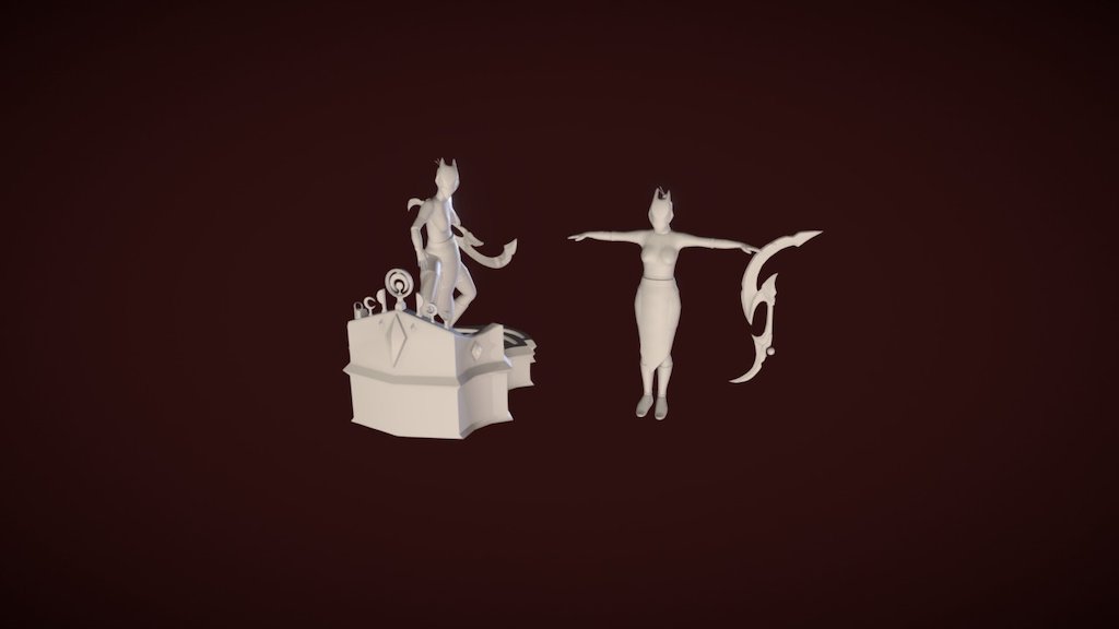Character model T pose and Organic Pose - 3D model by dylan_abernethy ...