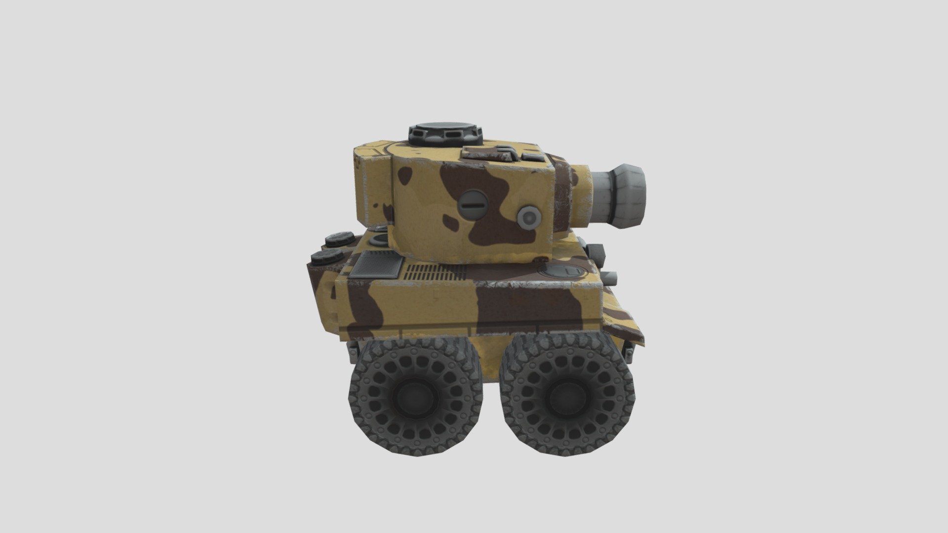 SK_Tank_Tiger - 3D model by ccgongzi [e649685] - Sketchfab