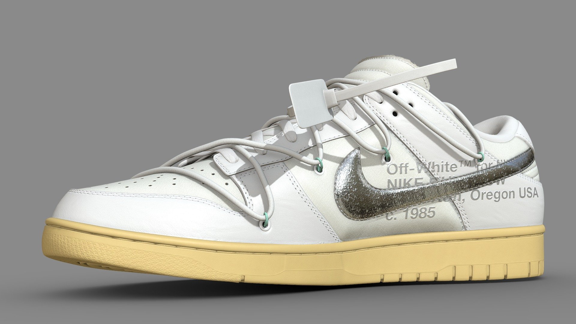 Nike Dunk x Off White Lot 1 - Buy Royalty Free 3D model by Joe-Wall ...