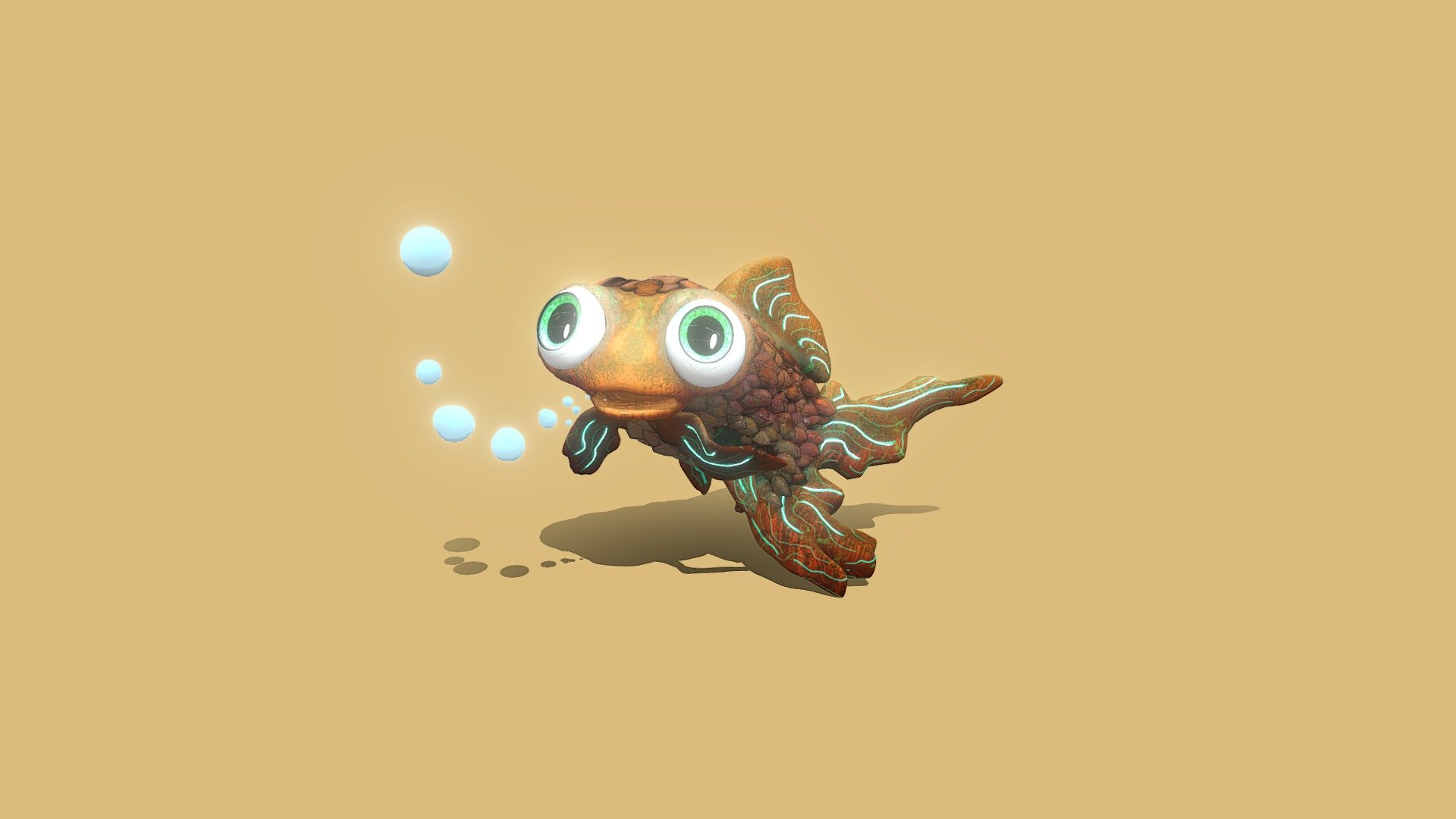 Alien Fish Character - 3D model by G_Gazall0 (@ganimation3D) [e64ad79 ...