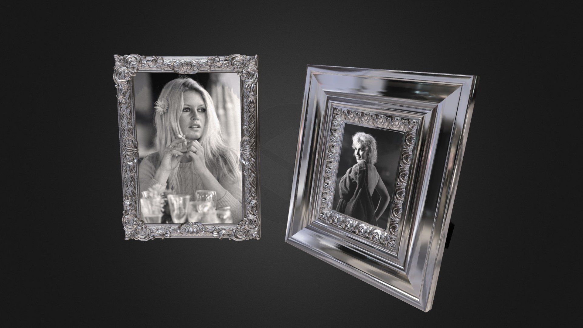 Two Photo Frames - Download Free 3D model by mfb64 [e64b111] - Sketchfab
