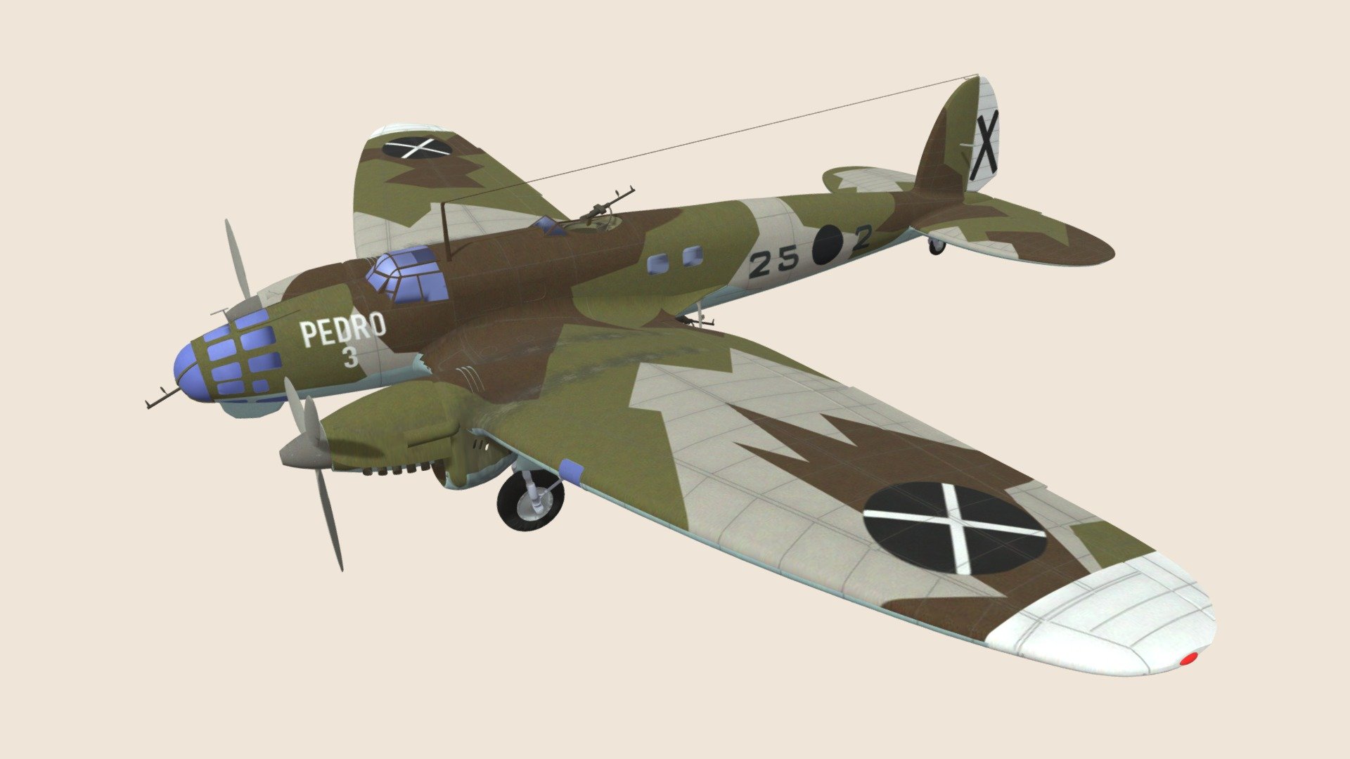 Heinkel He 111 - 3D model by PepesGames [e64bbc4] - Sketchfab