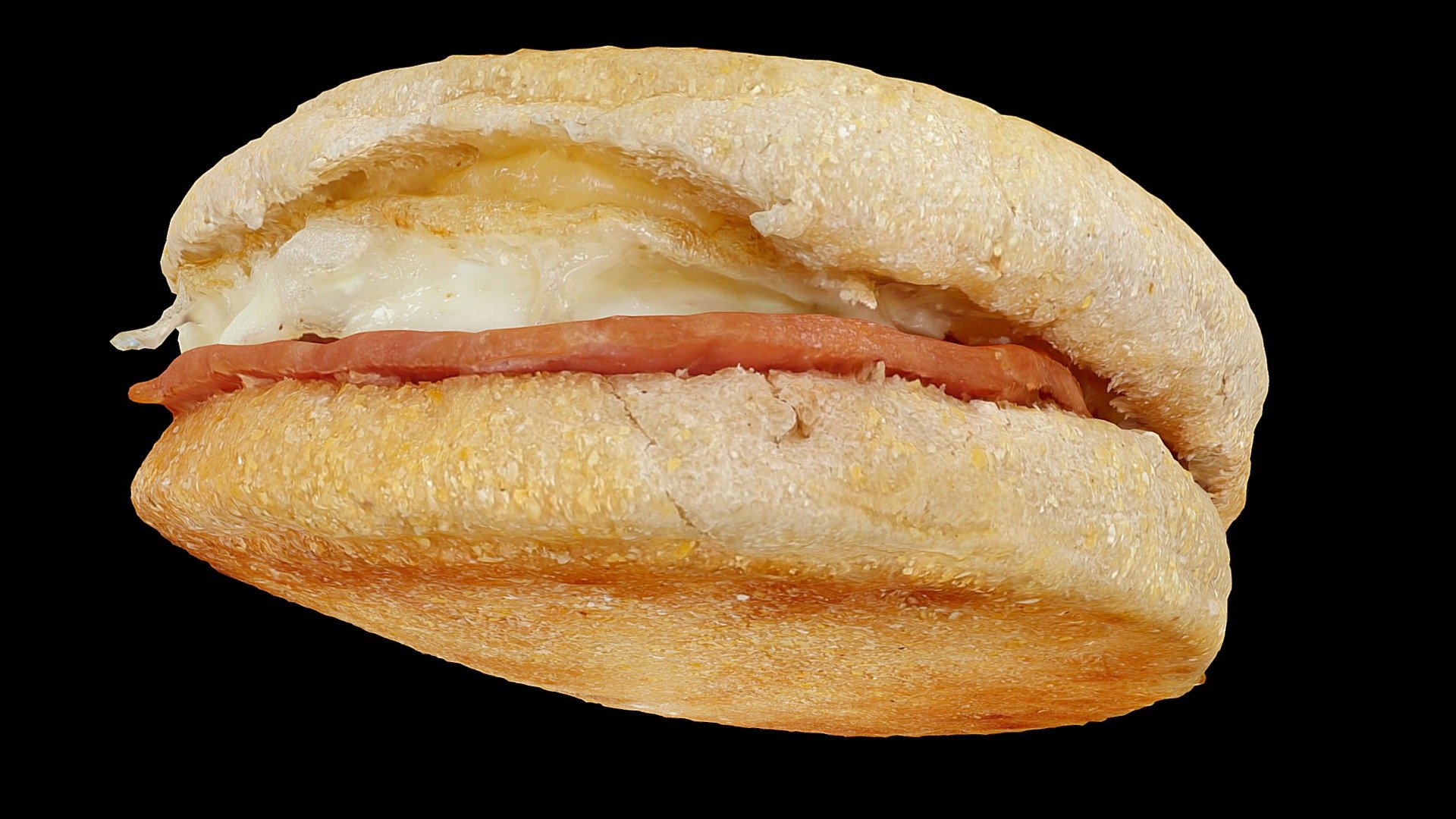Egg & Bacon English Muffin - Download Free 3D model by Andrei ...