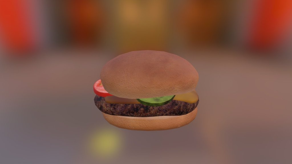 Cheeseburger - 3D model by shailendra singh (@sss3D) [e651599] - Sketchfab