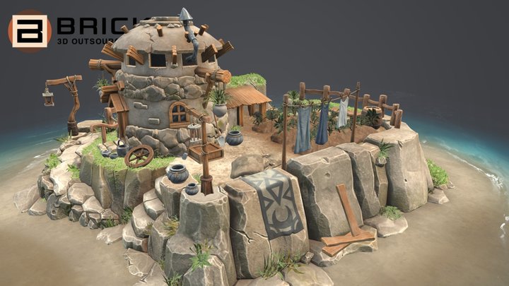 Stylized-environment 3D models - Sketchfab