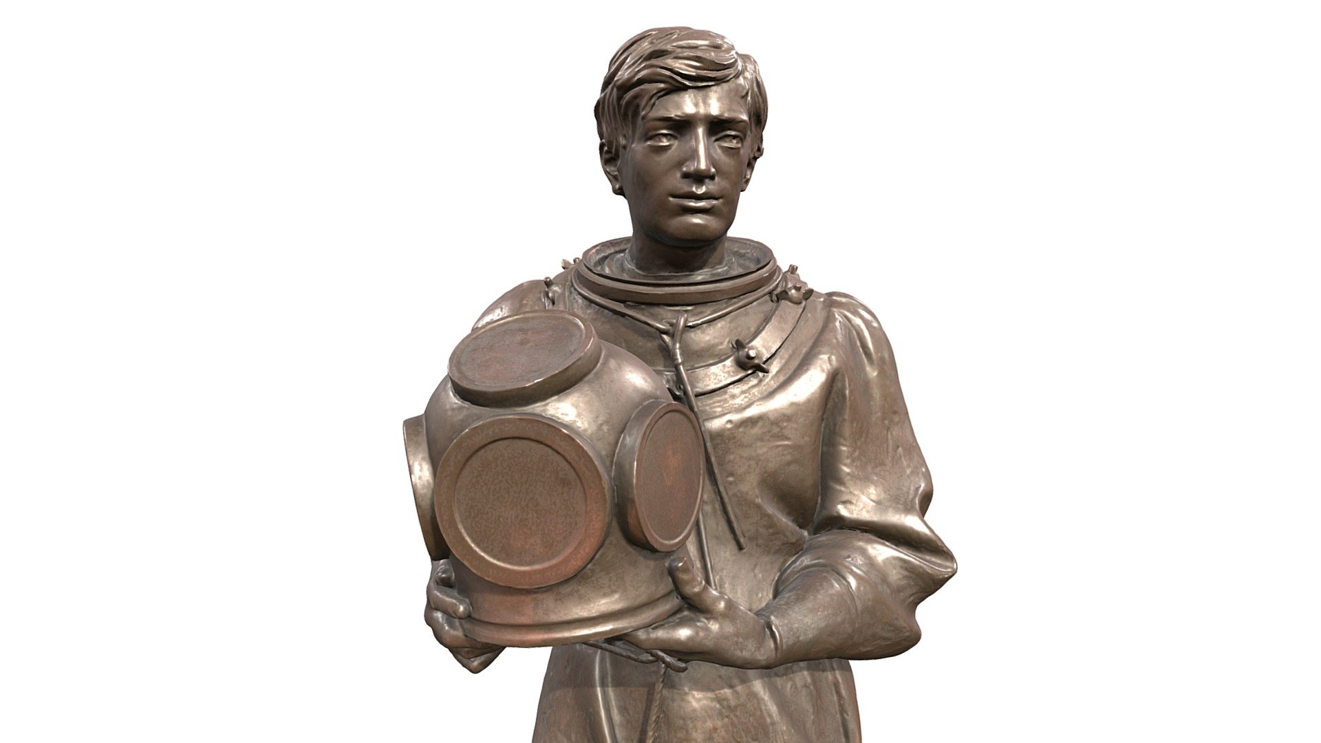 Sponge Diver Memorial Statue - 3D model by University of South Florida ...