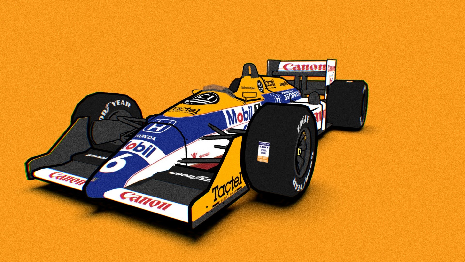 [LOW POLY] Williams FW11B 1987 - 3D model by Cam De Bastiani ...