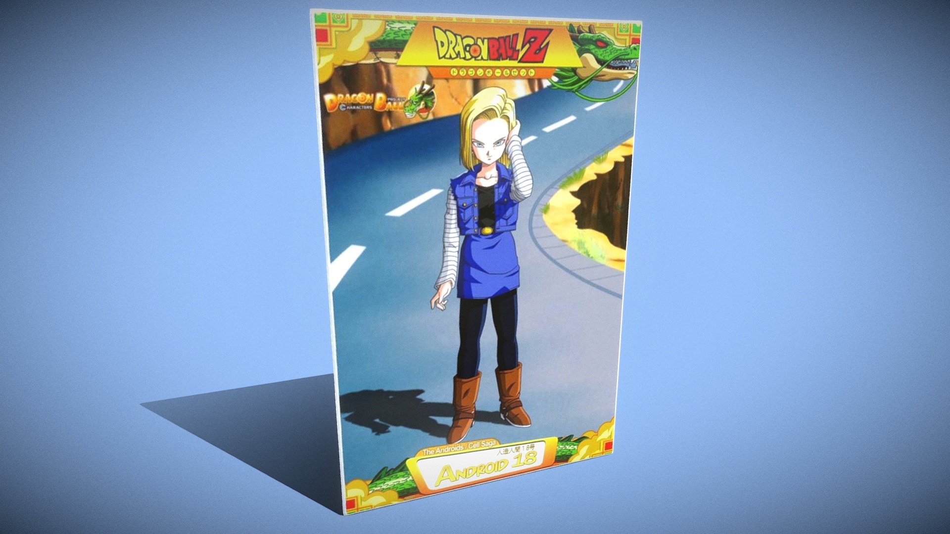Android 18 - Cell Saga Card - Buy Royalty Free 3D model by Gabriel ...