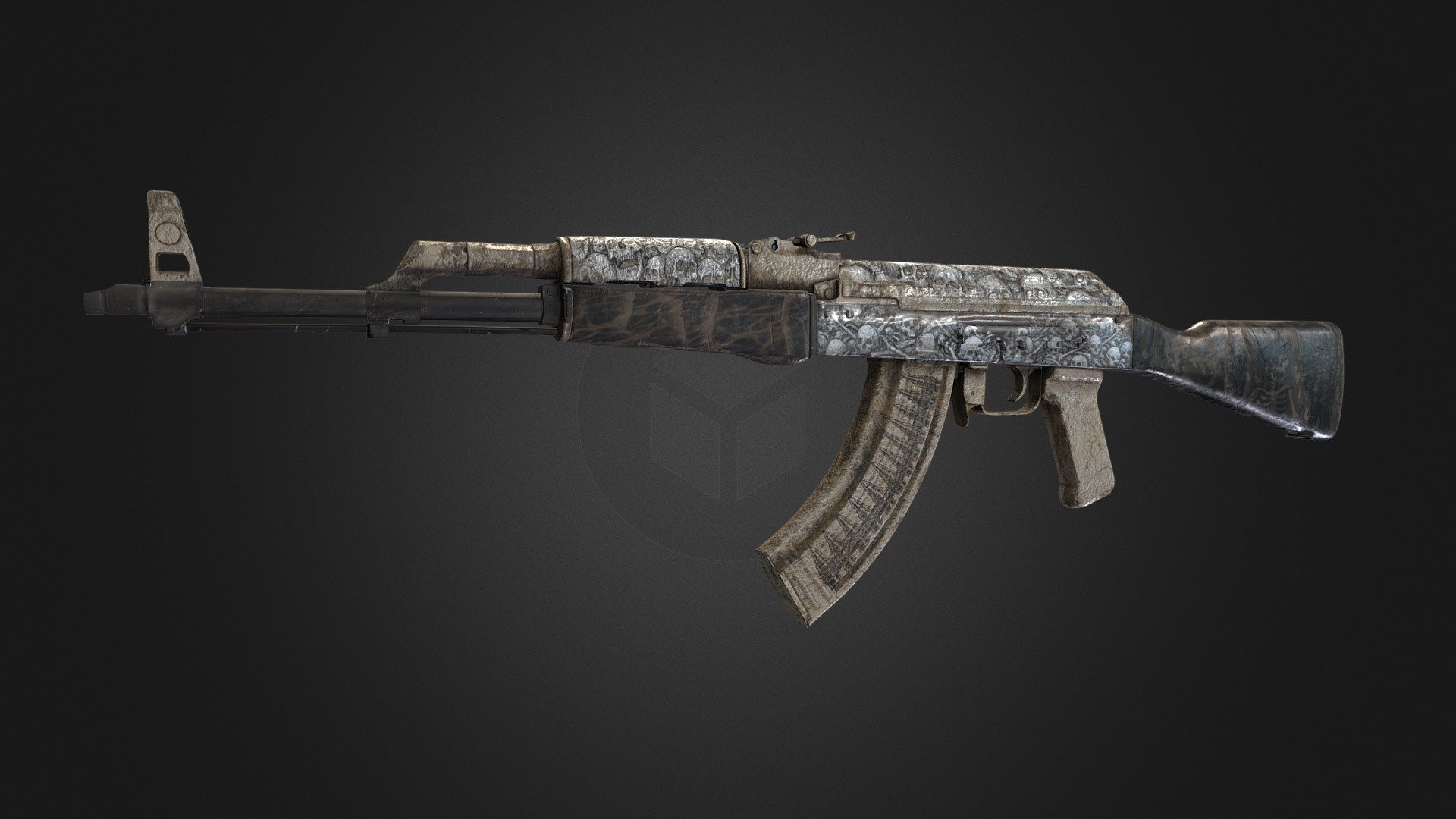 AK-47 BOUNTY HUNTER STEAM WORKSHOP SKIN - 3D model by kadir kandemir (@metallicarts) [e65903f ...