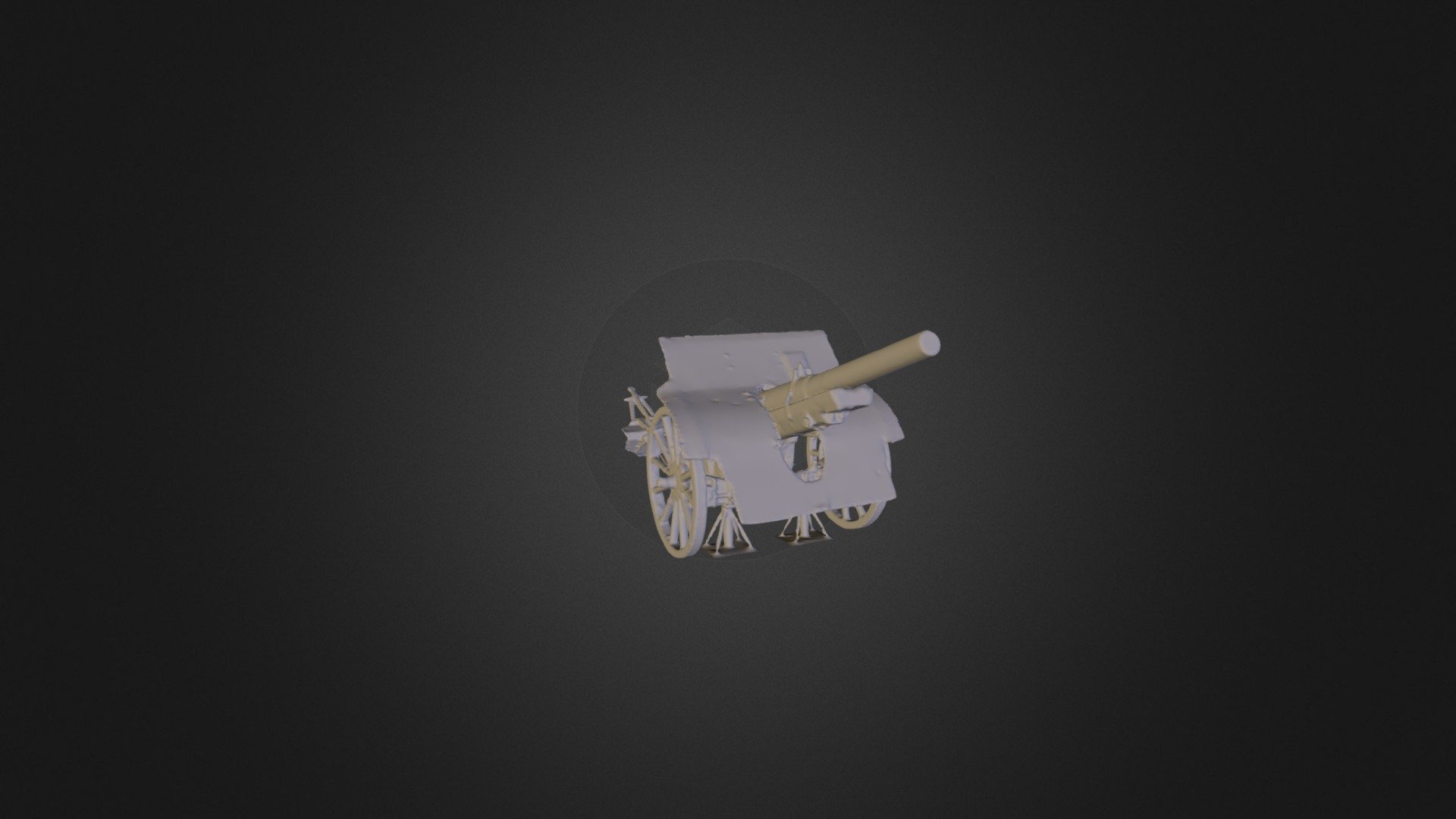 WW1 Canon - 3D model by Makovec [e65d044] - Sketchfab
