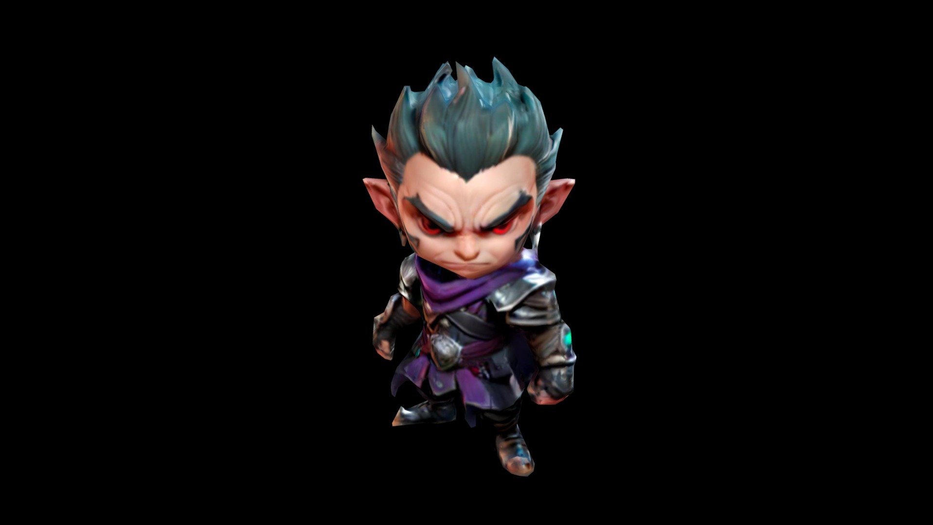 3D Render Cartoon-style elf in combat attire wit - Download Free 3D ...