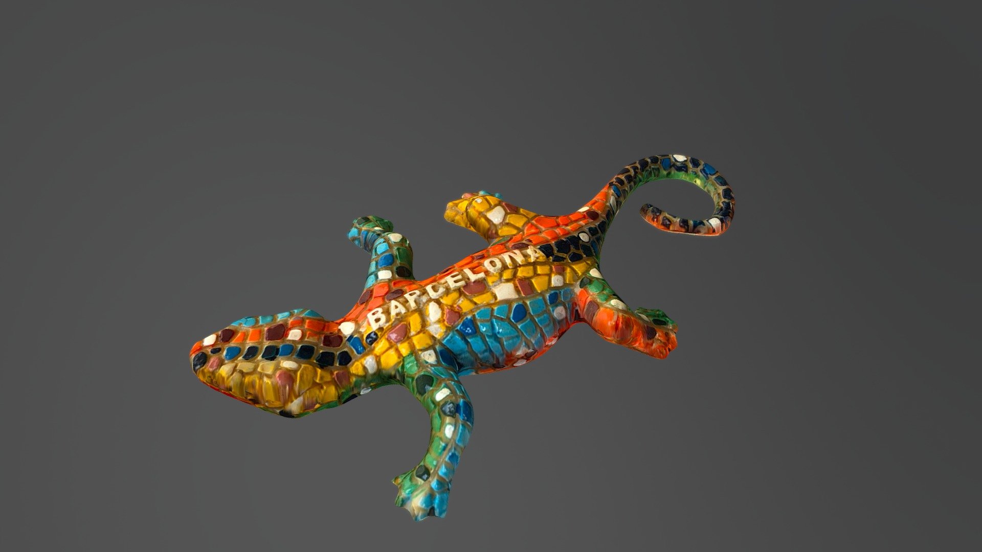 Gaudi Lizard - Download Free 3D model by Qlone [e660b91] - Sketchfab