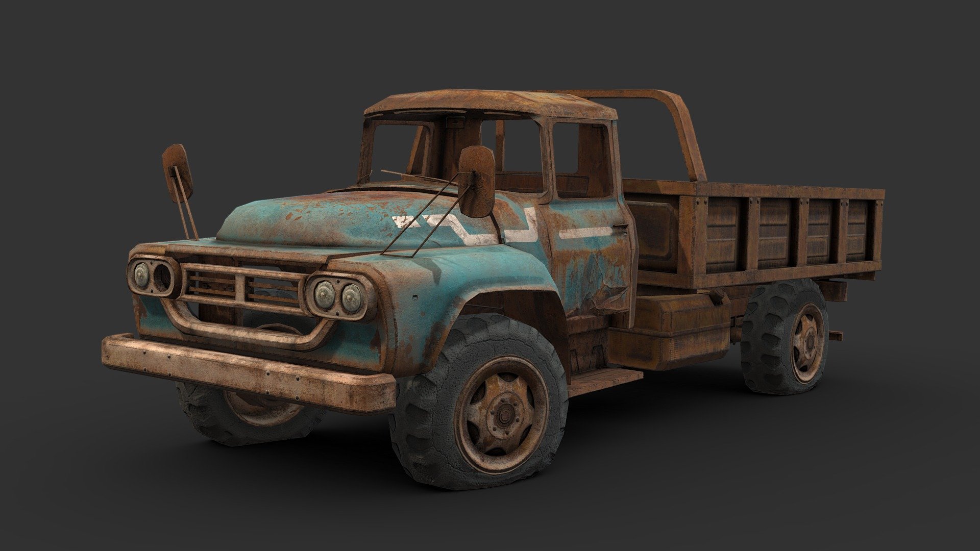 Rustworld Truck - Buy Royalty Free 3D model by Renafox (@kryik1023) [e6616d2] - Sketchfab Store