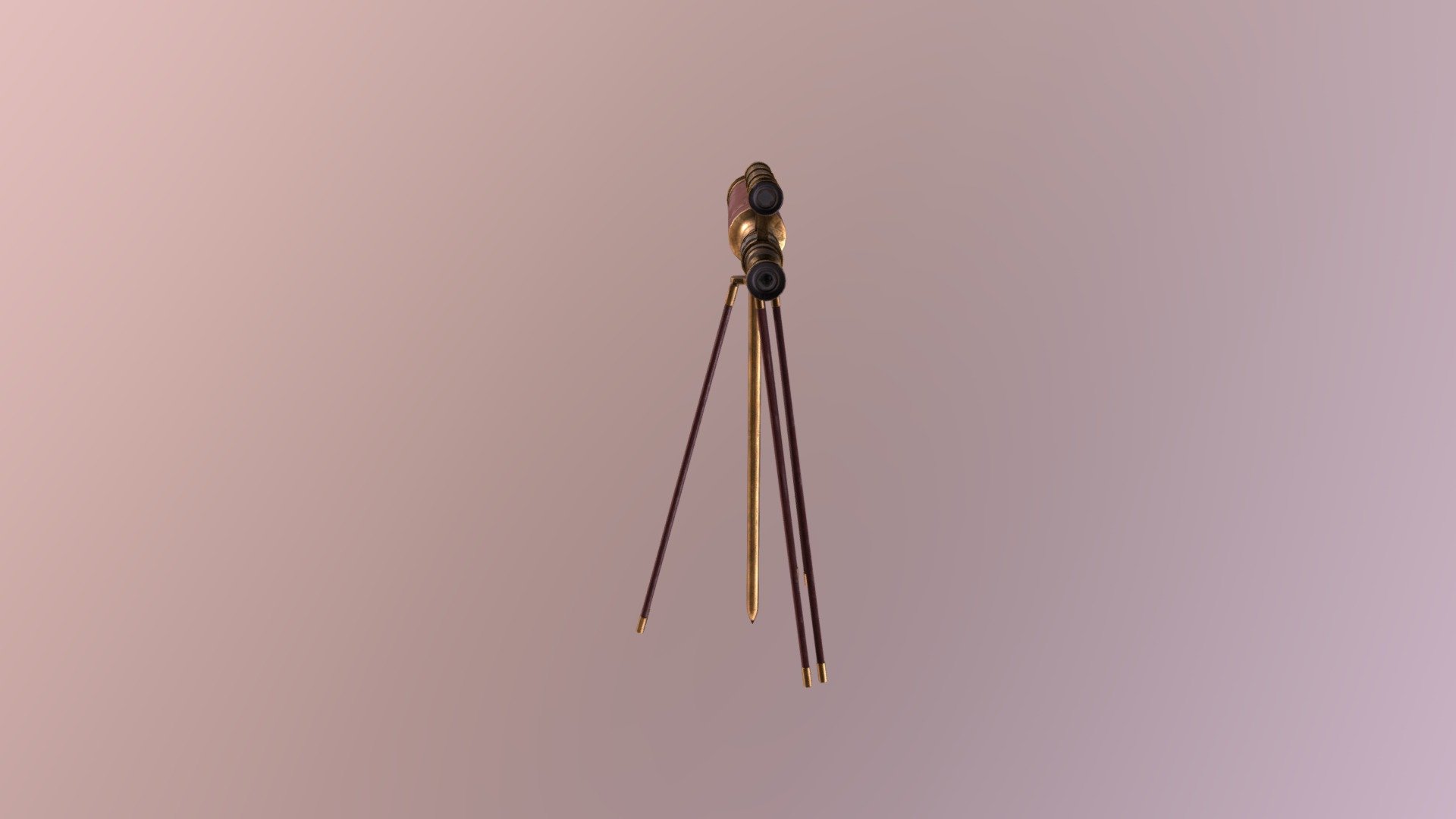 Antique Telescope - 3D model by robinstaples [e663efc] - Sketchfab
