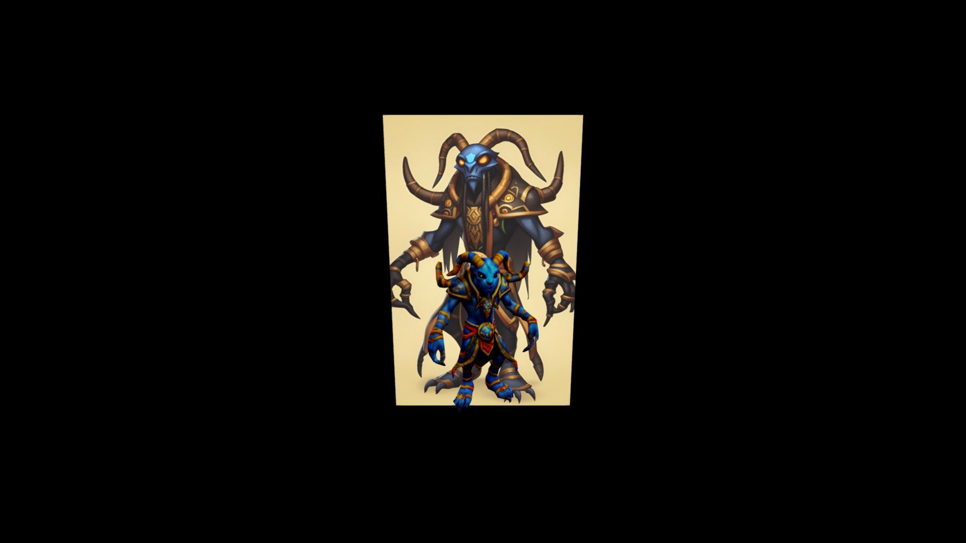 a character with horns and a horned head - Download Free 3D model by ...