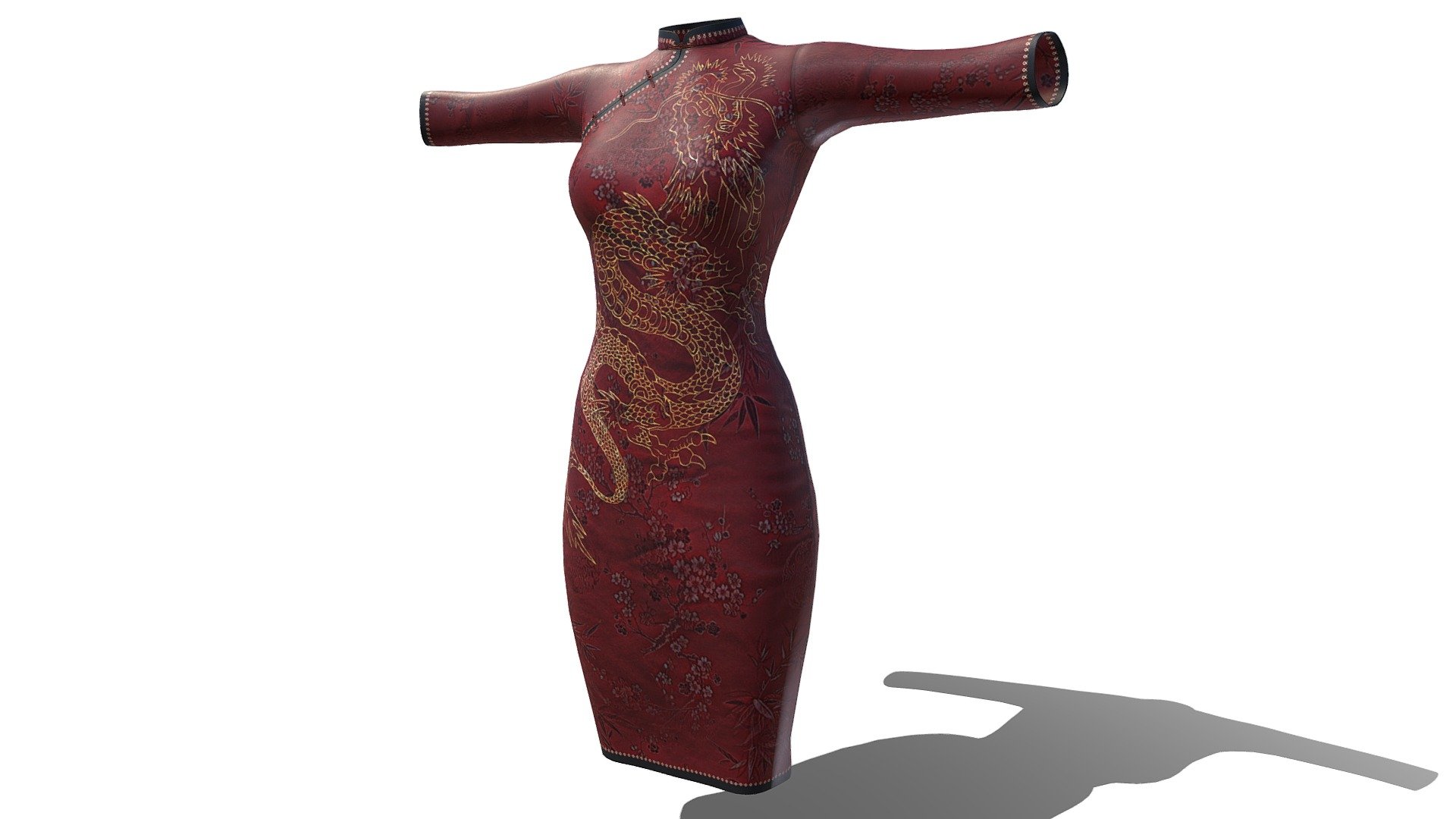 Asian Dress - 3D model by Studio Lab (@studiolab.dev) [e66461a] - Sketchfab
