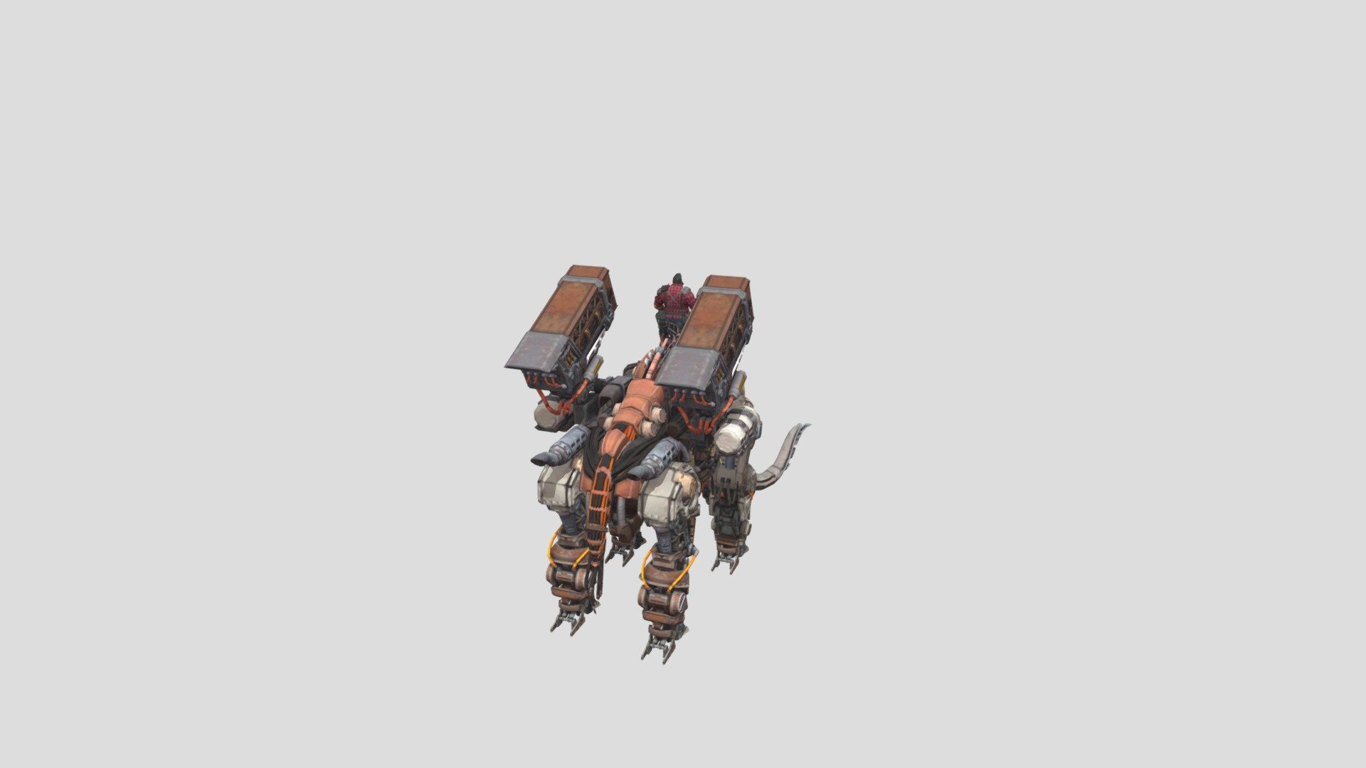 Mecha Elephant - 3D model by FEBXXX (@Febry.Dwi.Putra) [e665b4a ...